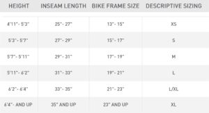 Tabela de Tamanho da Bicicleta: Como encontrar o tamanho certo da ...