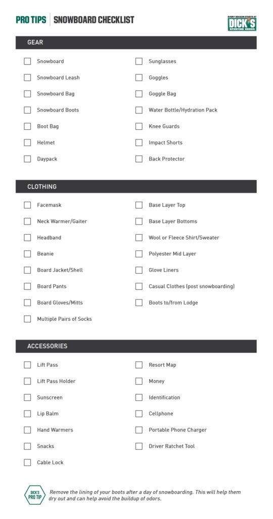 Pro Tips Snowboard Checklist | PRO TIPS by DICK'S Sporting Goods